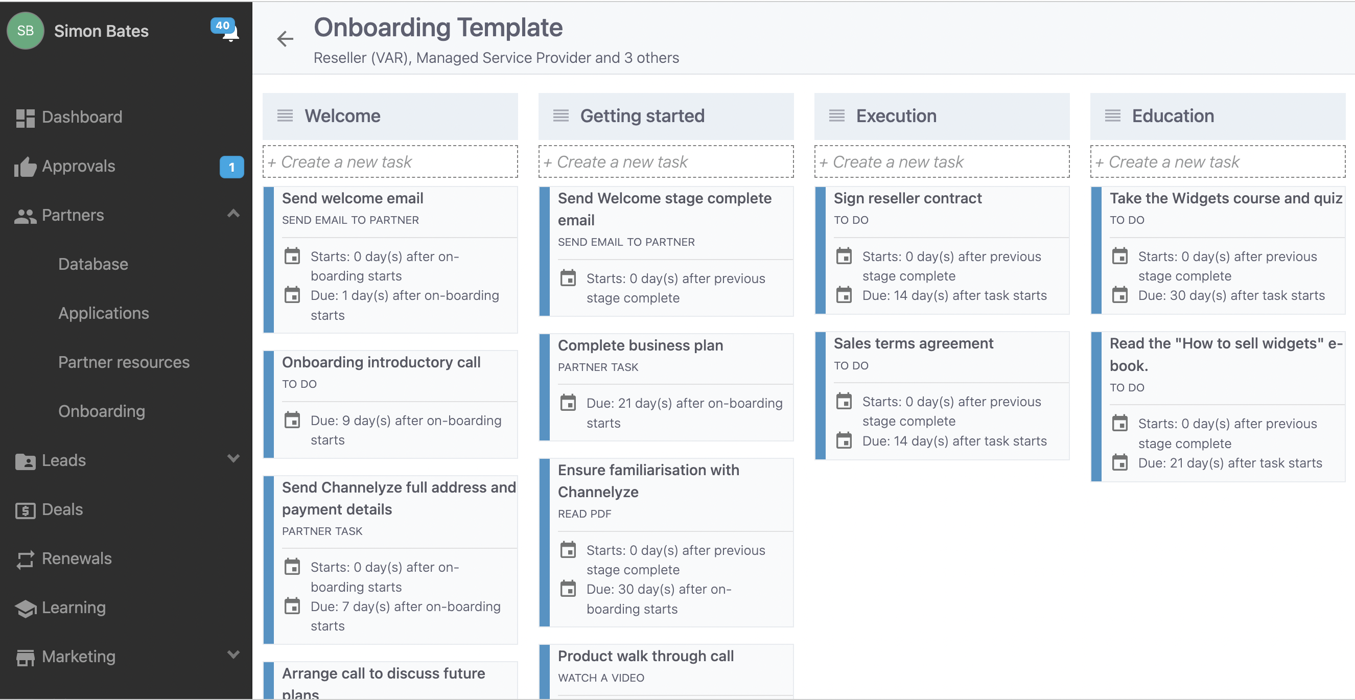 How to: Create partner on-boarding templates in Channelyze – Channelyze ...